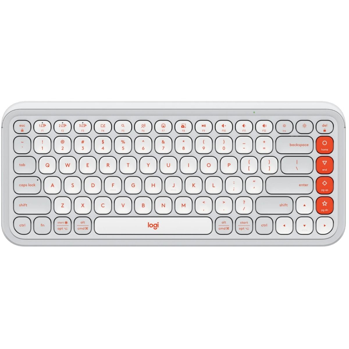 Logitech POP Icon Keys Compact Wireless Keyboard - Off white